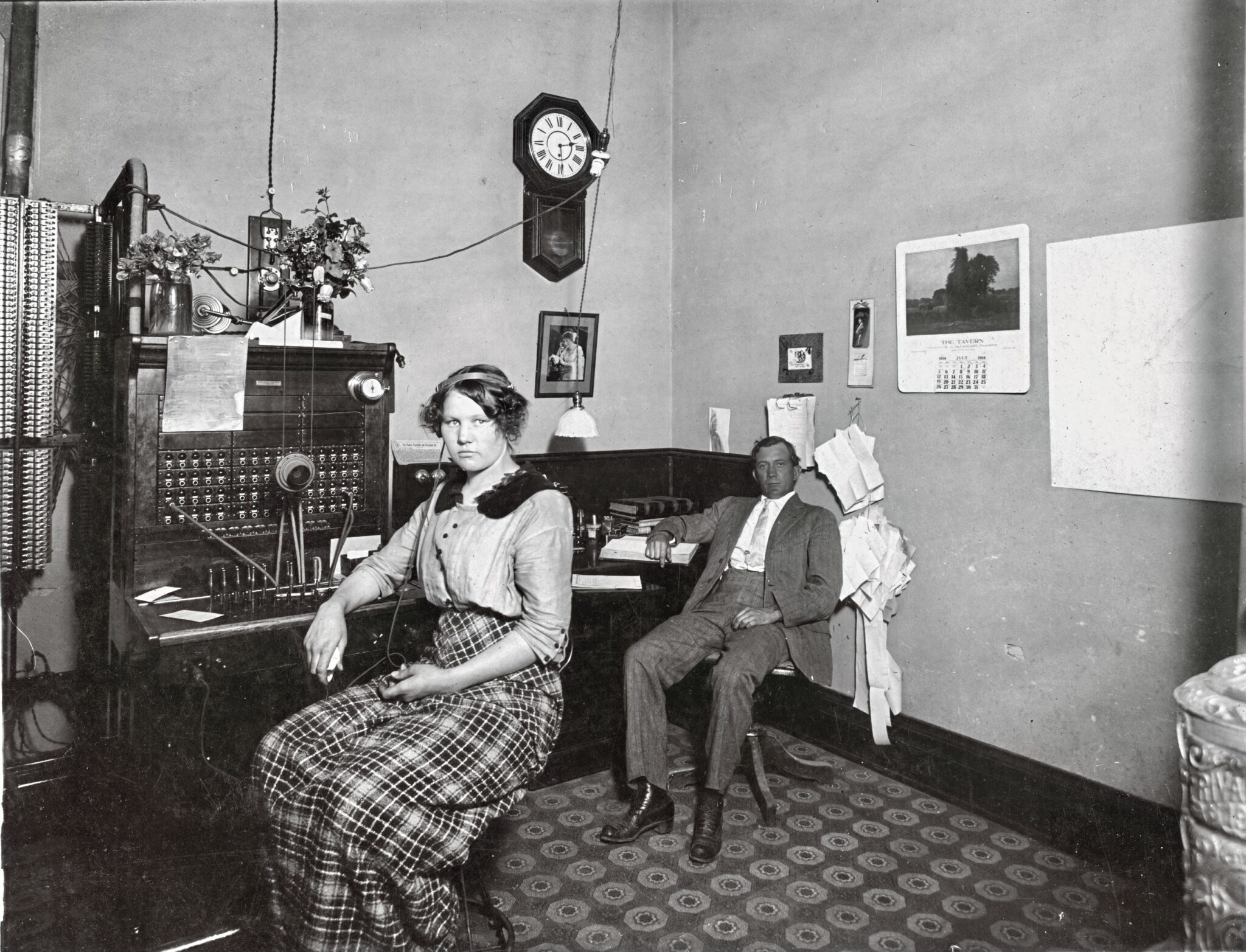 The Yerington Electric Company Telephone “Central” in July 1914: George ...