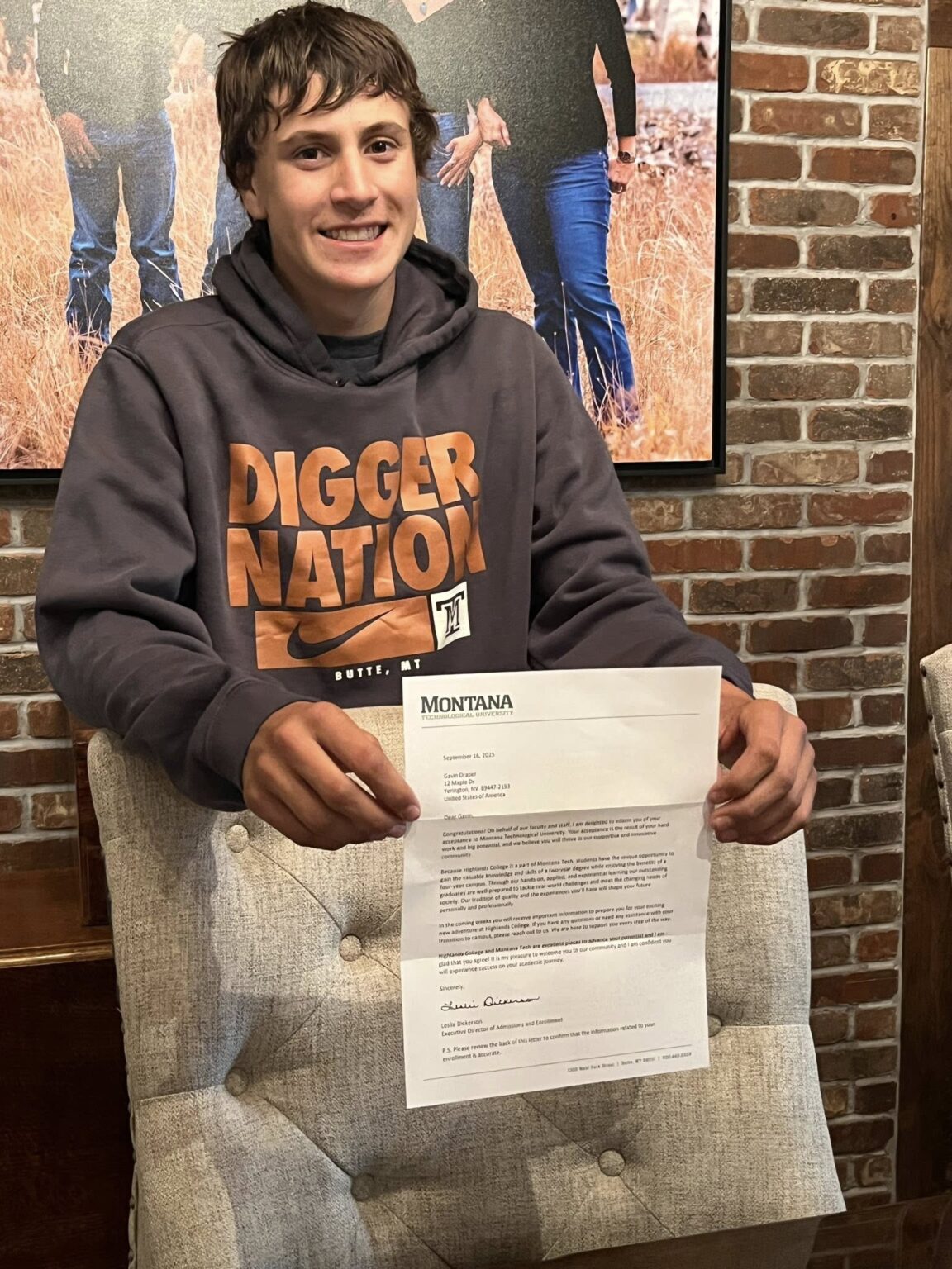 Gavin Draper set to Attend Montana Technical University next year ...